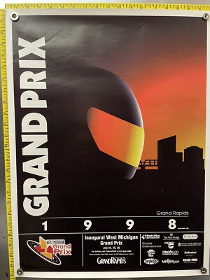 ‘98 W Michigan Grand Prix SCCA Pro Racing Trans-Am Original Poster | eBay