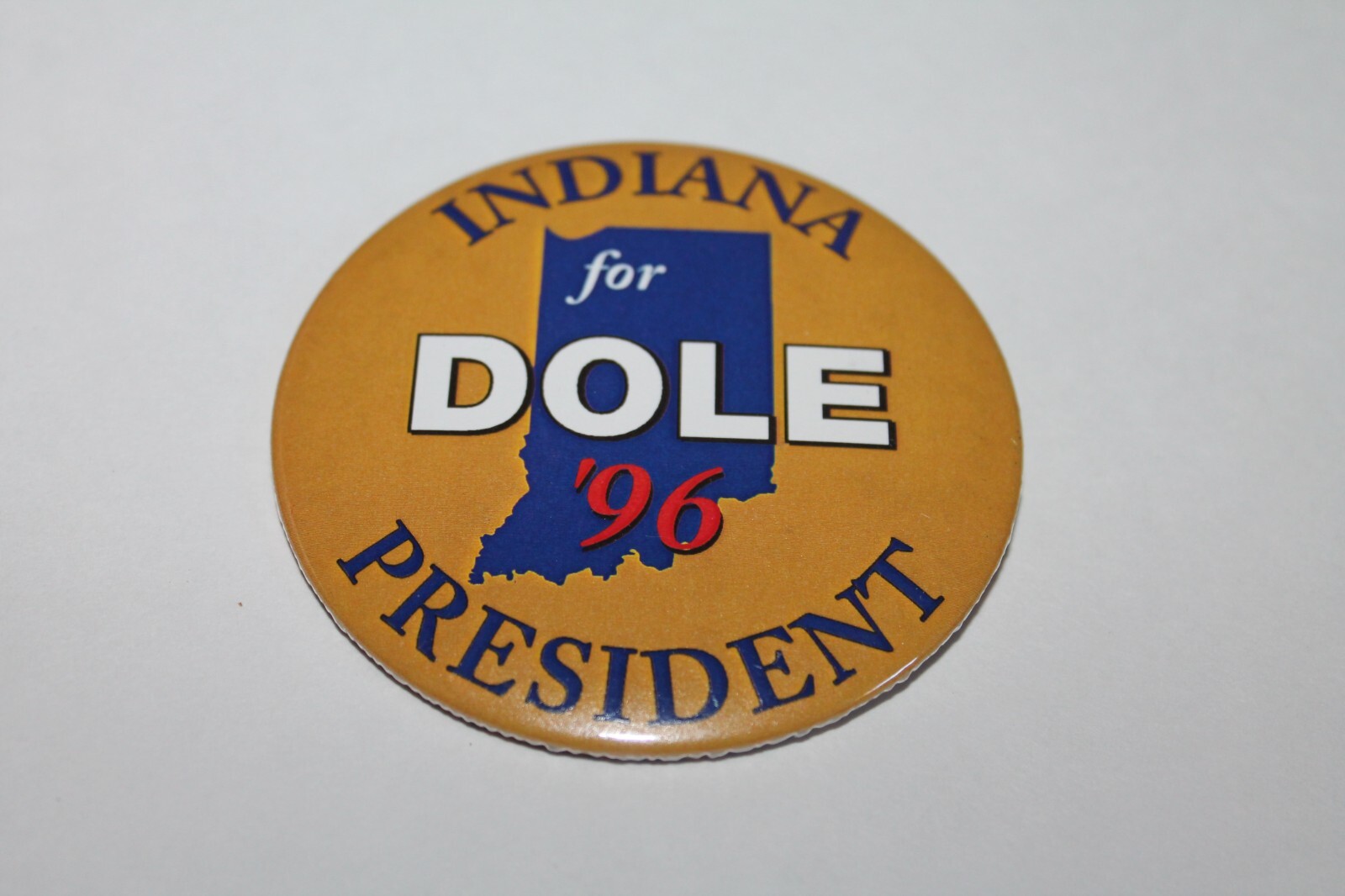 Bob Dole 1996 Presidential Campaign button pin 3" Indiana for Dole | eBay
