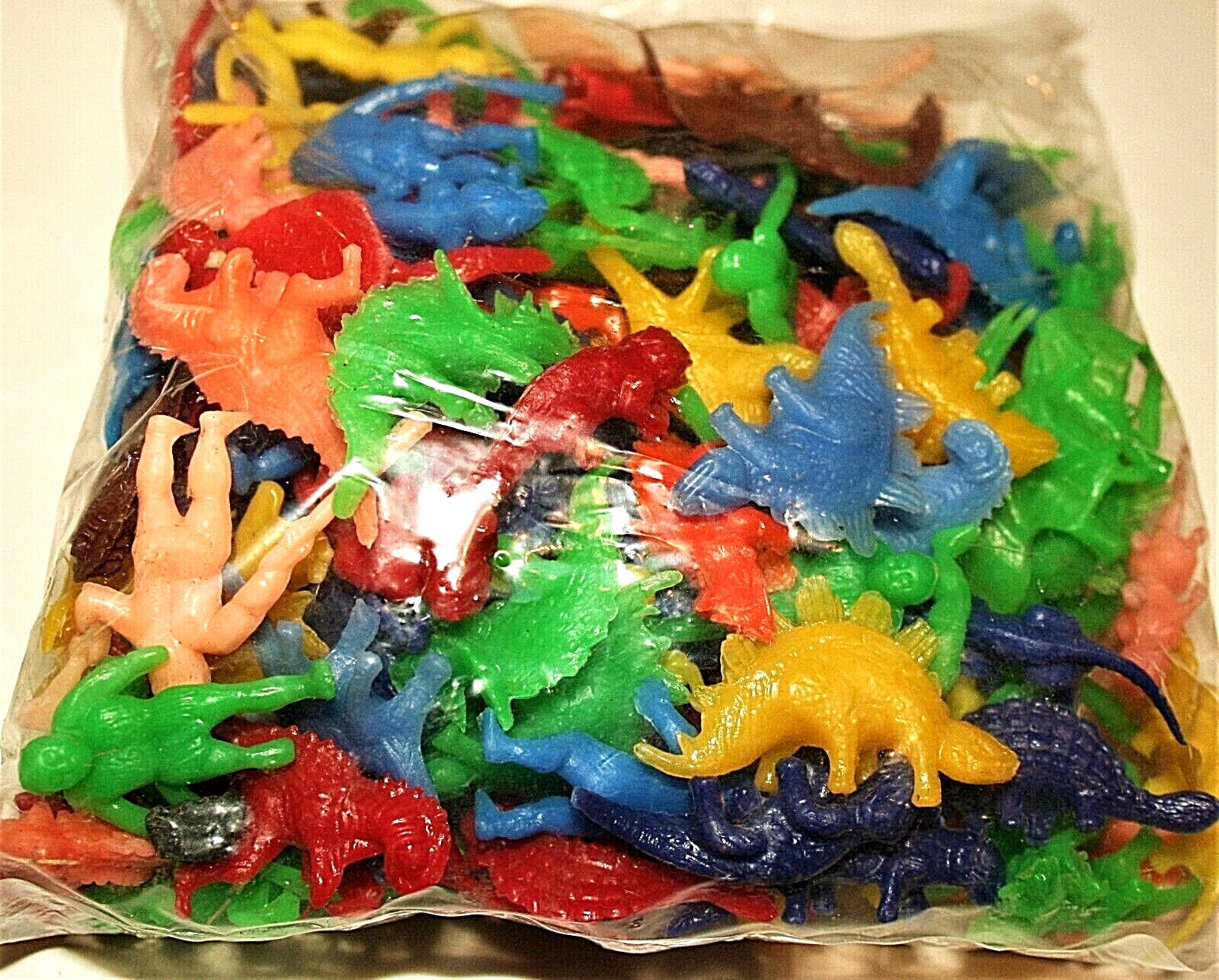 Plastic Prehistoric Dinosaur Caveman 150 Figure Play Set 1960s NOS New ...