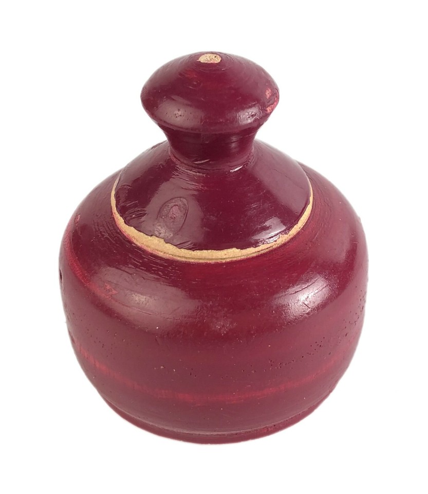 Handmade Wooden Little Storage Box Bridal Décor Kumkum BOX (1PC, Red ...