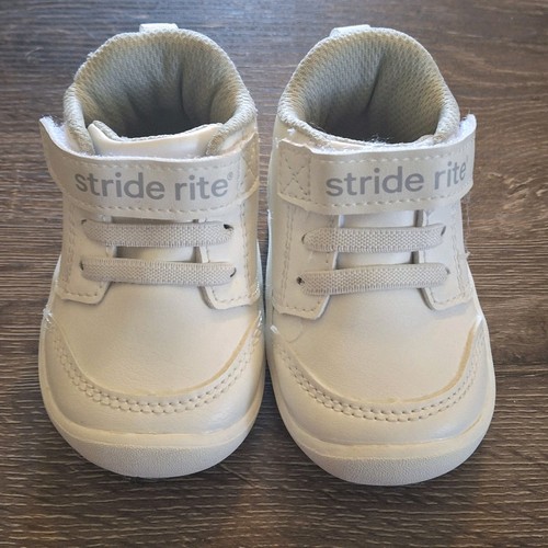 Stride Rite Munchkin Baby Walking Shoes Girls Boys Size 3 White First Sneakers | eBay
