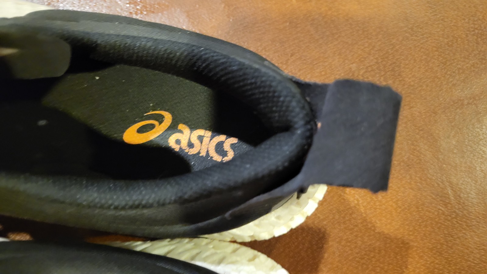 ASICS MICROFLUX GREY ORANGE MEN'S 11.5 RUNNING SHOES JOGGING 1021A233 ...