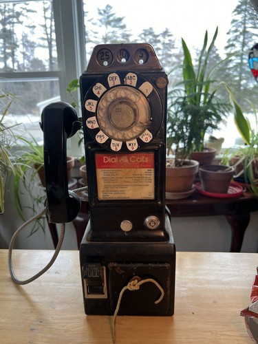 Vintage Working 10 Cent Rotary Pay Phone. Authentic Item | eBay