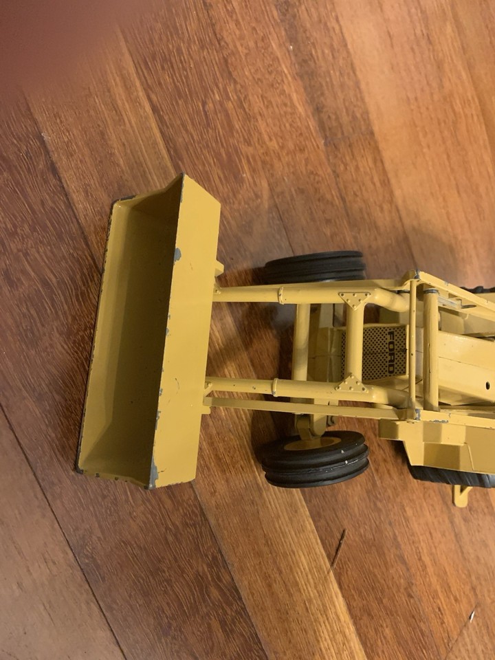 Vintage ERTL Ford 755A Backhoe Loader 1/12 Diecast Metal Tractor Farm ...