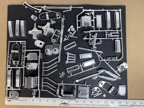 PARTS LOT! Exterminator 2 in 1 Dragster Lindberg 1/8 Kit. Chrome Engine ...