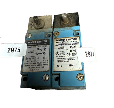 Micro Switch LSA1A Heavy Duty Limit Switch, 10 amp, 600VAC | eBay