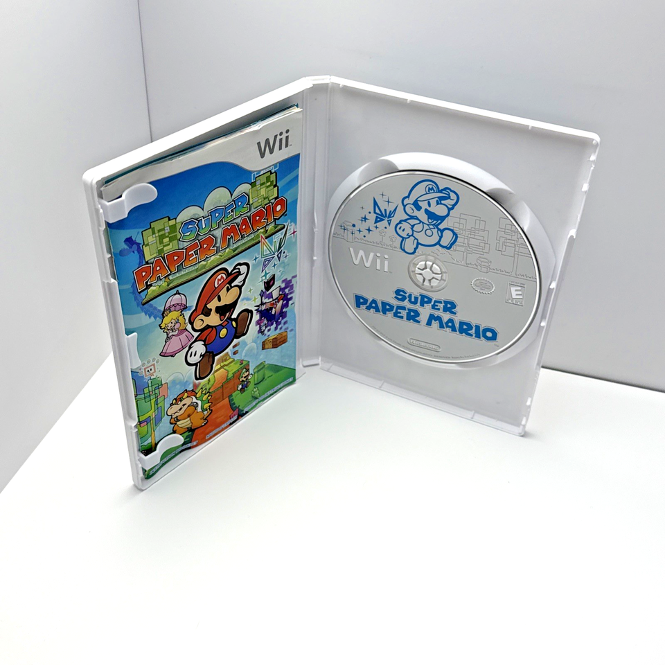 Super Paper Mario Nintendo Wii CIB Complete Refurbished & Tested Free ...
