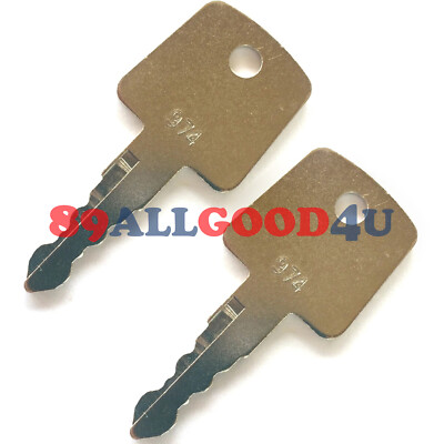 2X Ignition Key 974 For Sakai Roller Asphalt Compactor Compaction ...