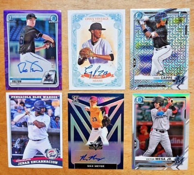 MIAMI MARLINS TOP PROSPECTS Eury Perez, Noble Meyer, Thomas White ...