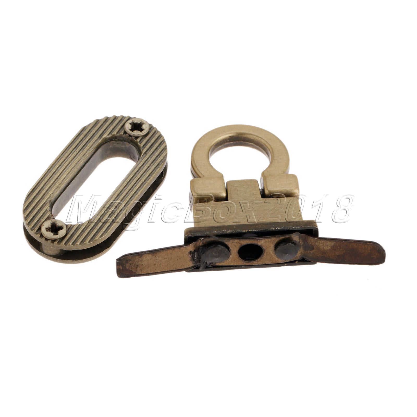 1 Set Metal Bag Clasp Turn Twist Lock for DIY Handbag Craft Purse Parts ...