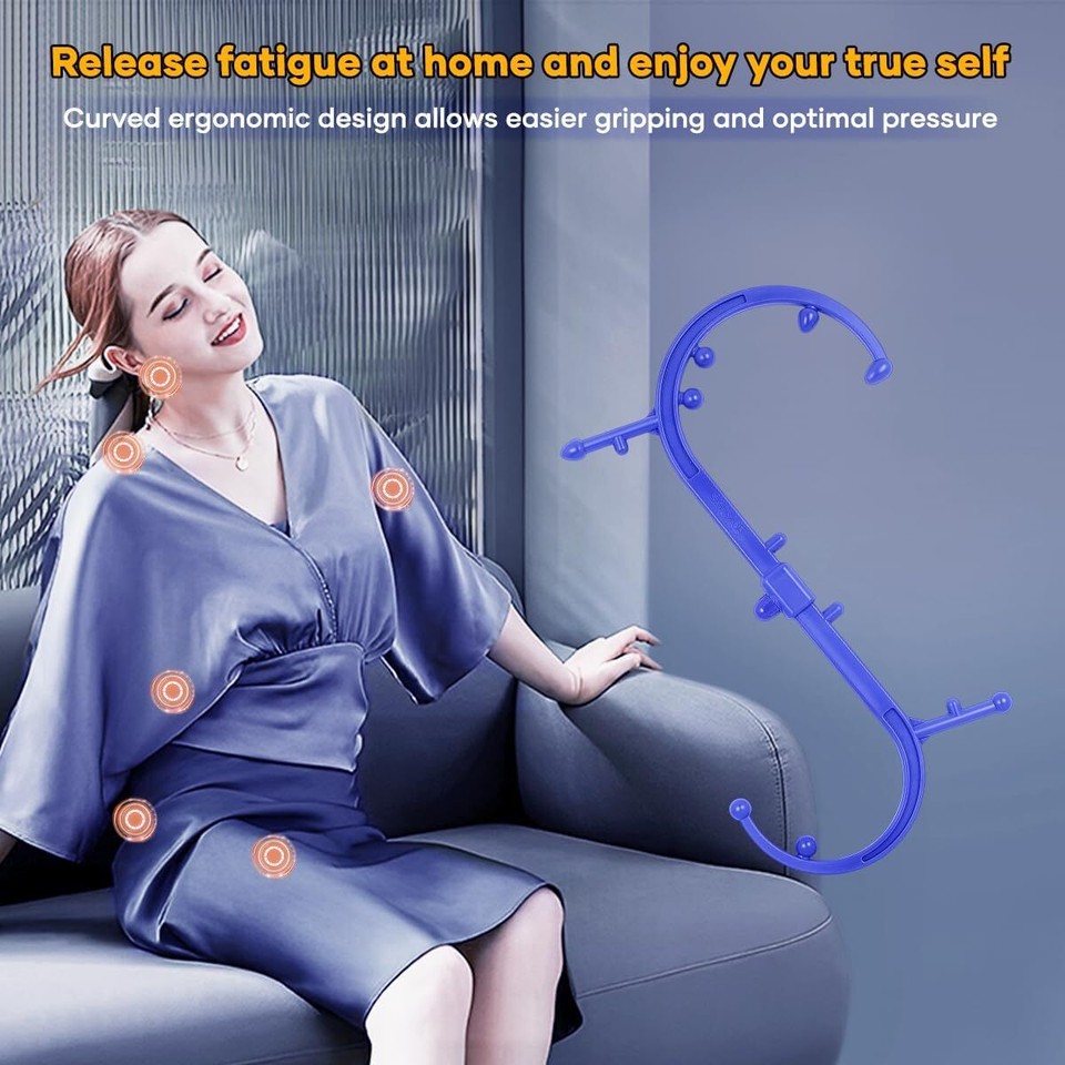 Back Massage Hook Trigger Point Massager Tool Handheld Self Massage ...