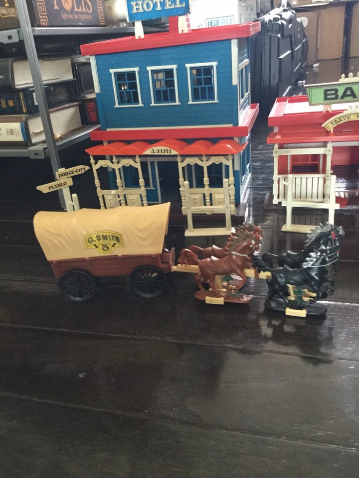 Vintage 1970s Sears Big Western Town Playset Made in West Germany Big ...