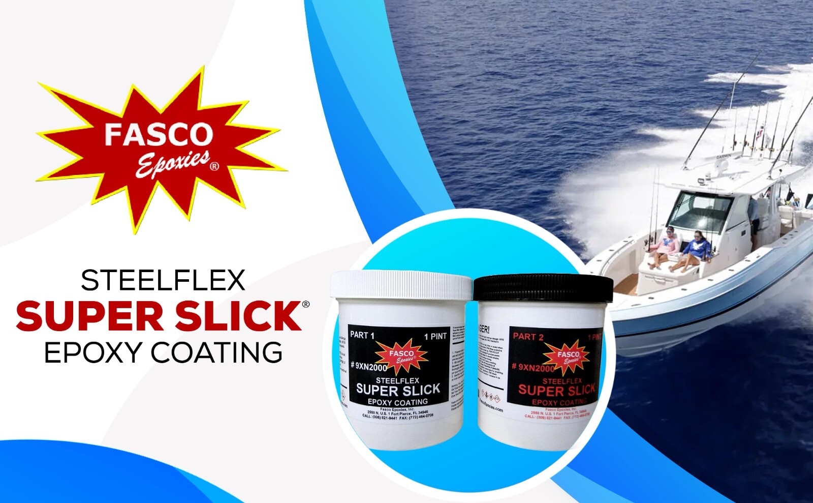 Super Slick 2000 Epoxy Bottom Coating for Airboats, Jet Ski's, etc ...