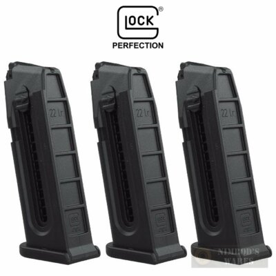 GLOCK 44 G44 .22 LR 10-Round MAGAZINE 3-PACK OEM FACTORY 47908 FAST ...