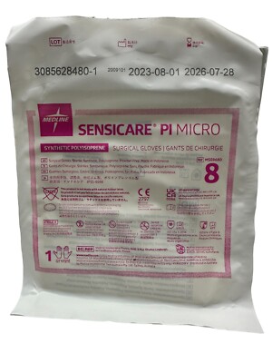 10 Pair SENSICARE PI MICRO Synthetic Polyisoprene Gloves Size (8) | eBay