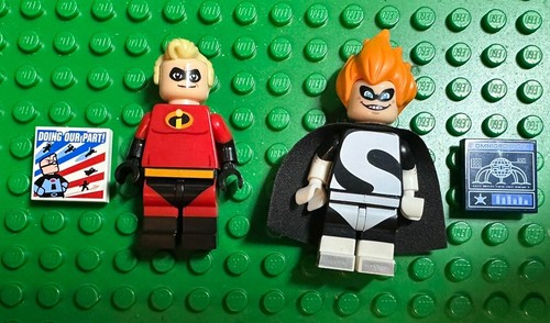 Lego CMF Disney Series 1 Mr. Incredible & Syndrome Minifigures with ...