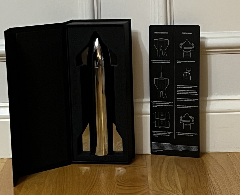 NWB Elon Musk SpaceX Starship Torched Flame Lighter Scale Model | eBay