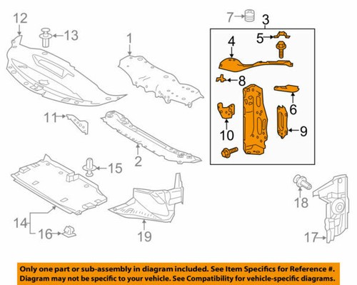 53202-53907 Toyota Support sub-assy, radiator, rh 5320253907, New ...