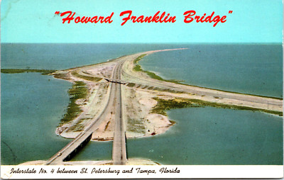 St Petersburg and Tampa Flordia FL Howard Franklin Bridge Aerial View ...
