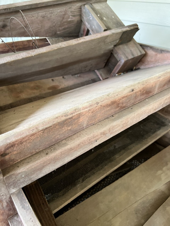 Antique Wooden Grain Wheat Fanning Mill Thresher Grain Seperater | eBay