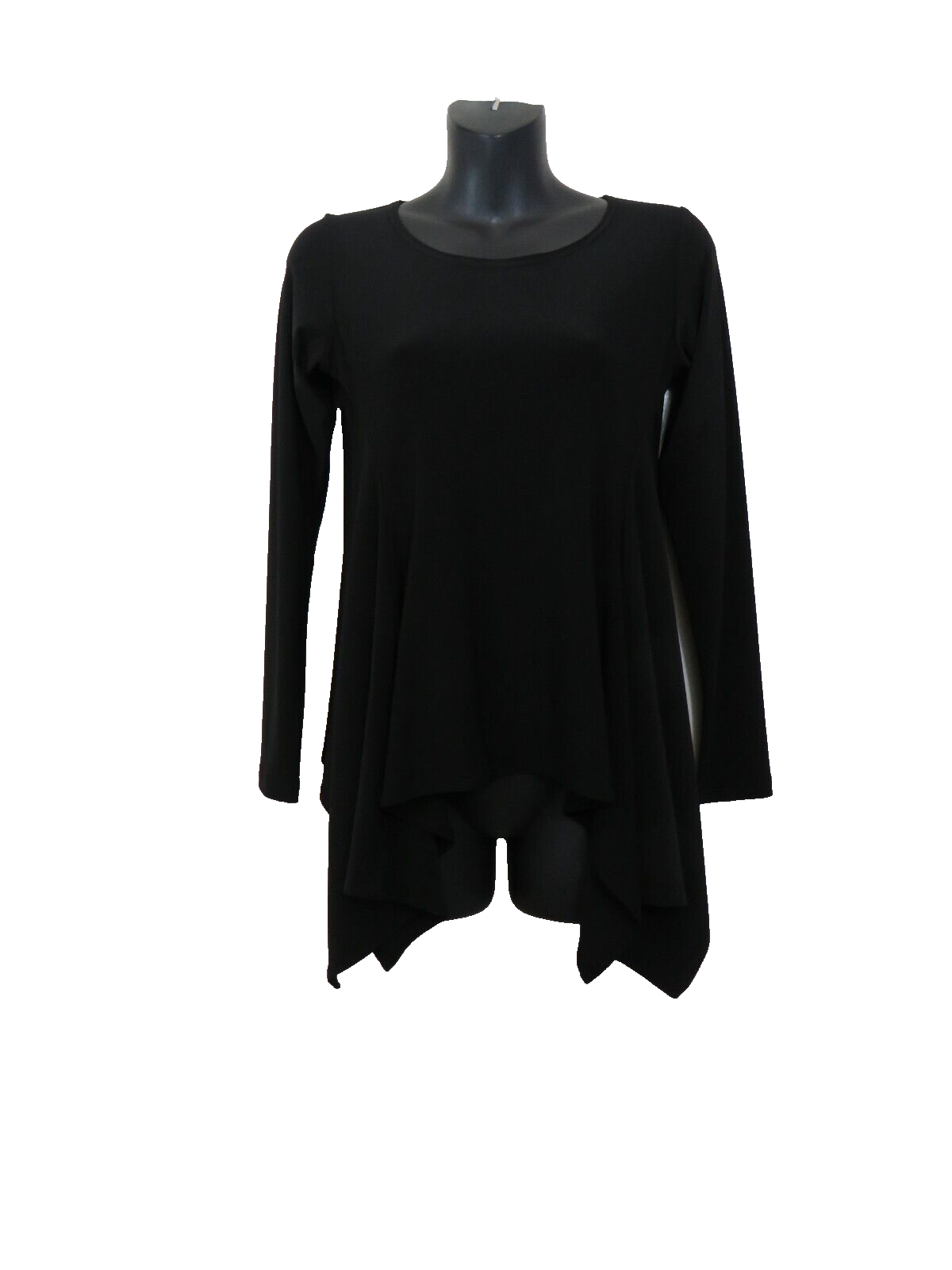 Sympli Size 4 Black Blouse Top Long Sleeve Asymmetrical Basic | eBay