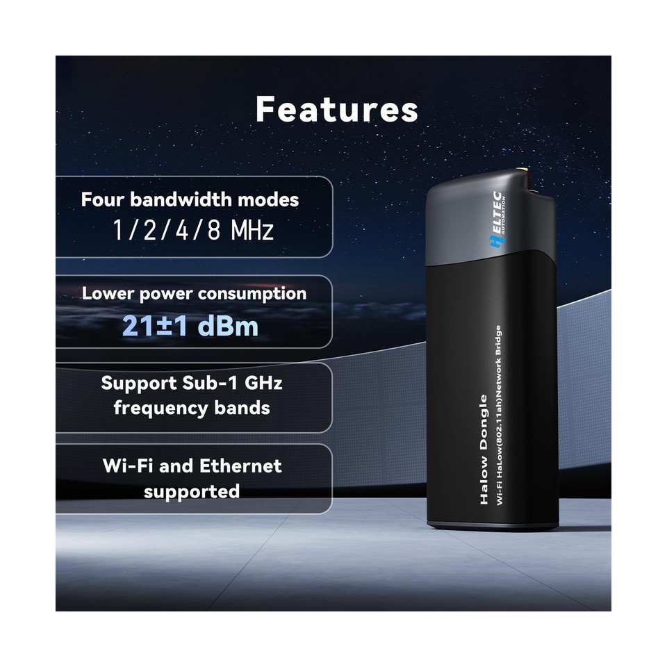 Heltec Wi-Fi HaLow Dongle WiFi Extender Wireless Bridge Internet ...