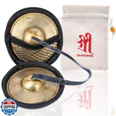 ZenBless Tibetan Tingsha Cymbals, with Storage Box and Fabric Case ...