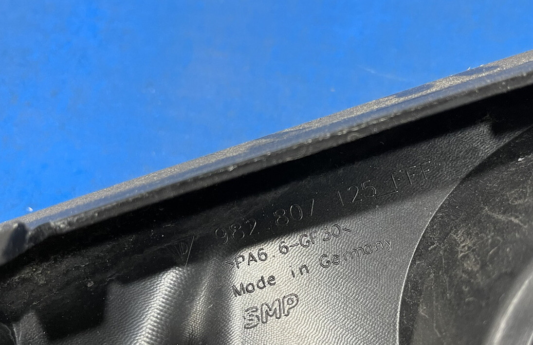 Porsche 718 Boxster Rear Bumper hinted diffuser PART#982807125FFF OEM ...