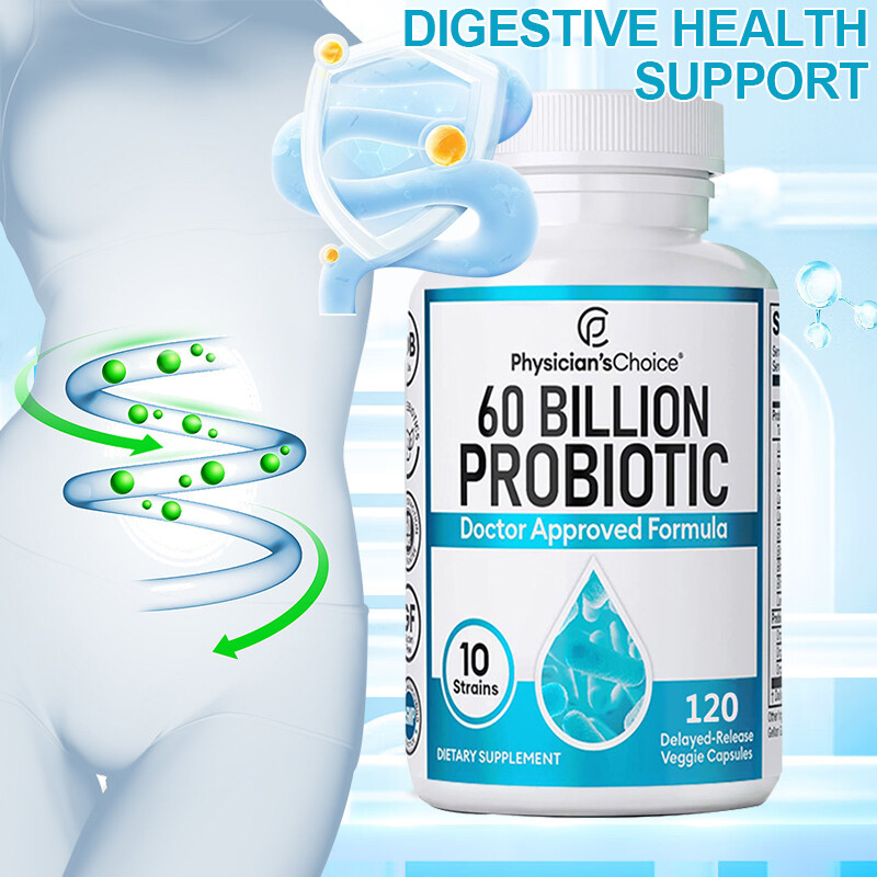 60 Billion Probiotic Capsules - Digestive Health Support ...