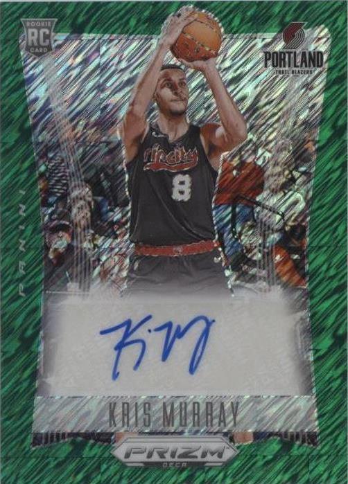 2023-24 Panini Prizm Deca - Signatures Kris Murray #DS-KMU Green ...