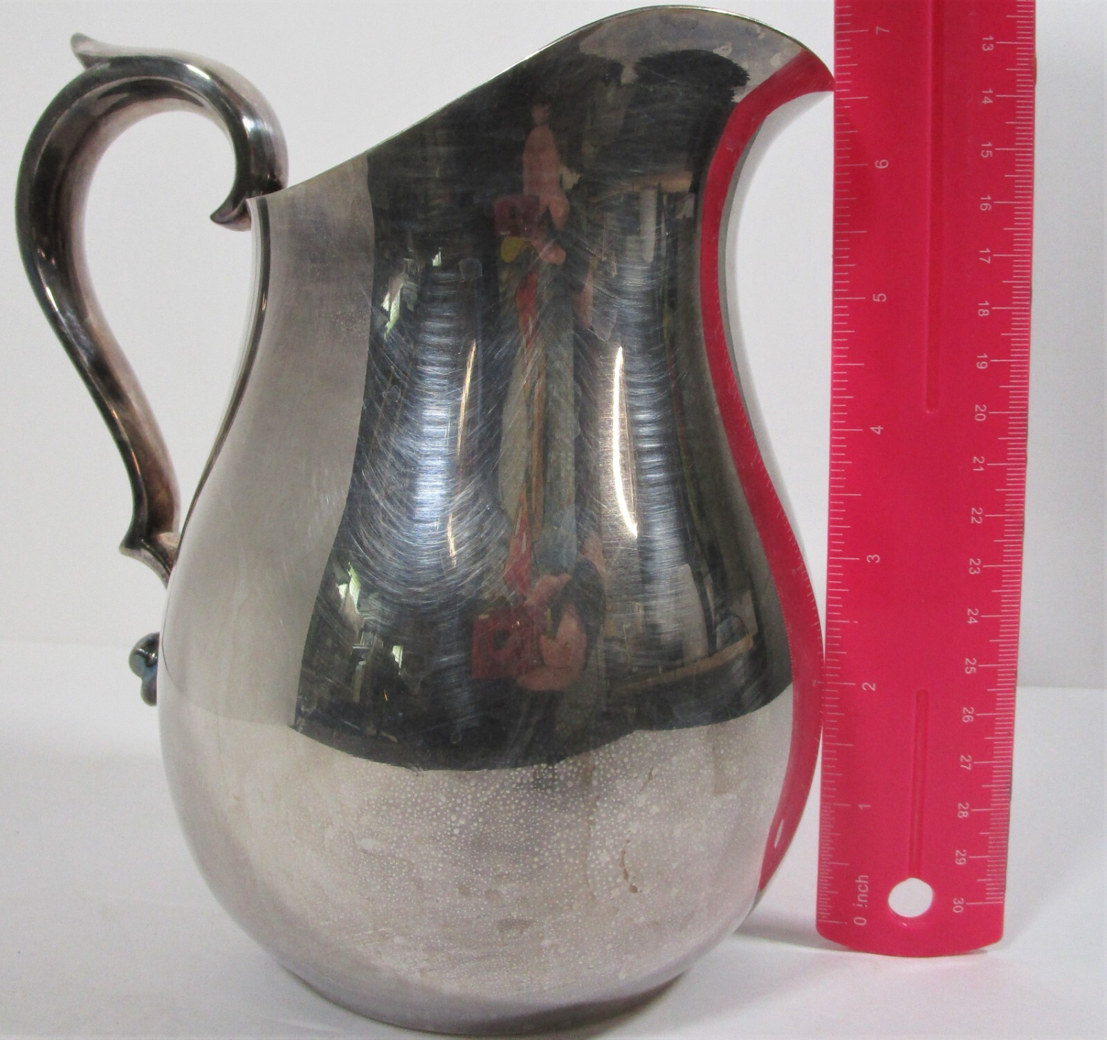 Reed and Barton Silverplate Water Tea Pitcher w/ Ice Rim 7 inches tall ...