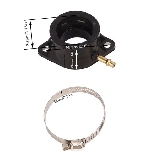 4Pcs Carburetor Intake Manifold Boots 16065‑028 Rubber Inlet Joint for ...