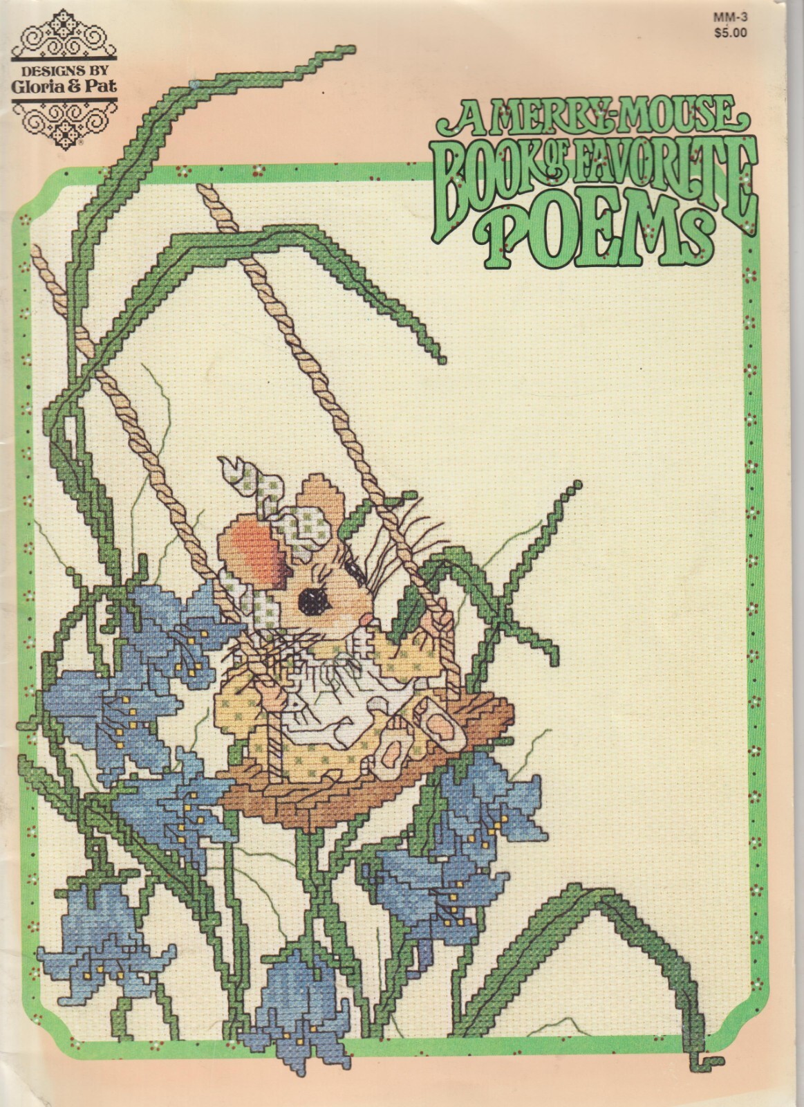 A MERRY MOUSE Book of Favorite Mice Poems Cross Stitch 10 Designs 1985 ...