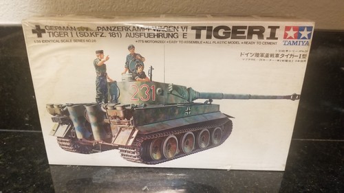 VINTAGE TAMIYA MOTORIZED GERMAN TIGER I TANK 1/35 SCALE MODEL KIT | eBay