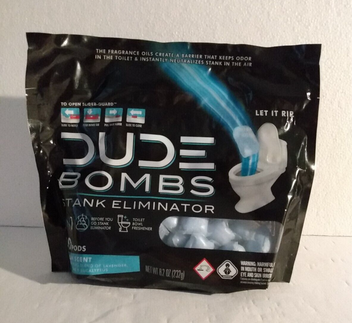 DUDE Bombs - Toilet Stank Eliminator - 1 Pack 40 Pods - Fresh Scent 2 ...