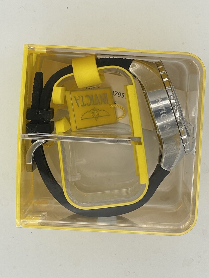 Mens Invicta Aviator Stainless Steel Quartz Watch 32916 Black Blue ...