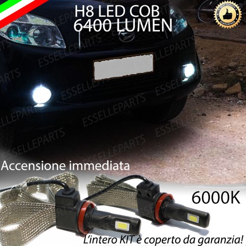 LAMPADE H8 A LED FENDINEBBIA 6400 LUMEN DAIHATSU BEGO 6000K ...