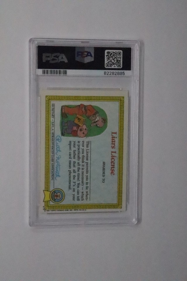 16b HAGGY MAGGIE PSA 7 Sharp Corners Garbage Pail Kids 1985 Series 1 ...