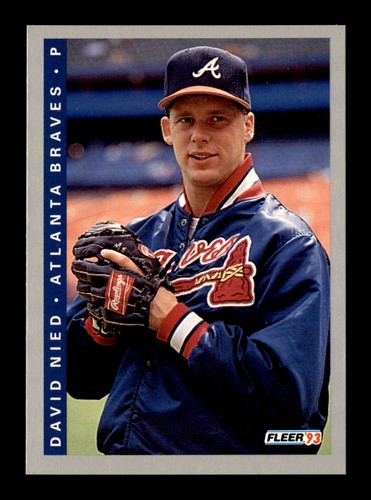 1993 Fleer #9 David Nied Atlanta Braves Baseball Card | eBay