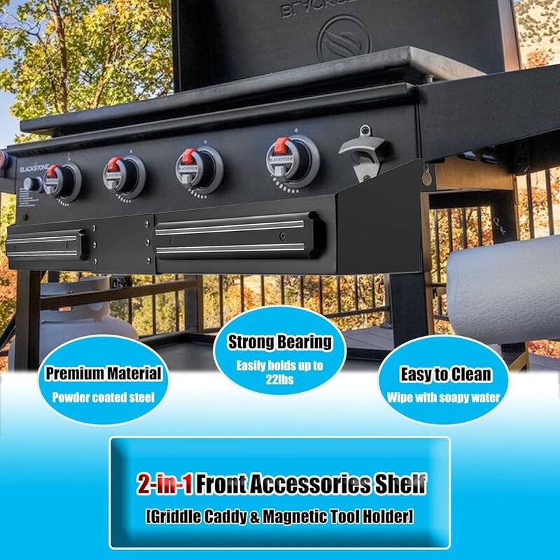 Front Griddle Caddy Magnetic Tool Holders Storage Rack Blackstone ...