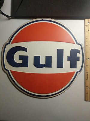 Gulf sign a metal 12x12in Wall Decor. Brand new, sealed with plastic ...