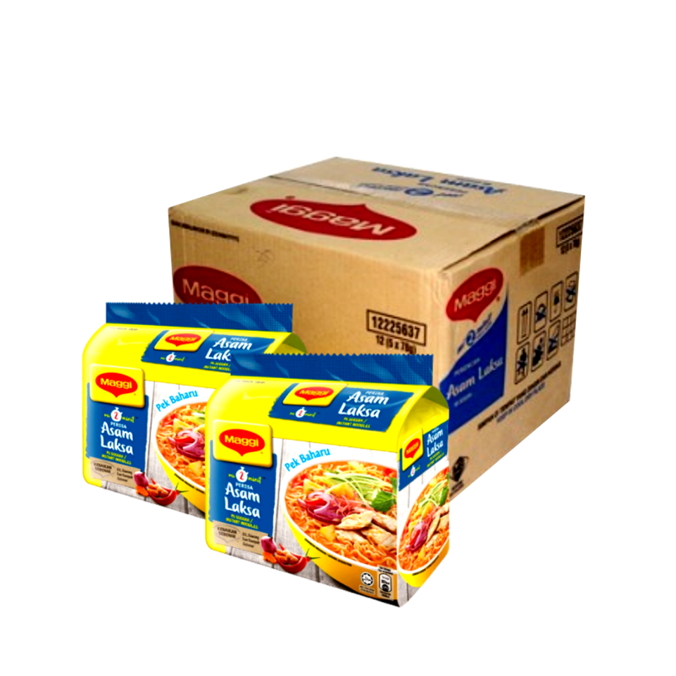 Maggi Nestle Malaysia 2 Minute Instant Asam Laksa Flavour 12 Packs x ...