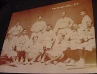 VINTAGE 1800'S BOSTON RED SOX Stockings CLUB PHOTO 1874 BASEBALL Print ...