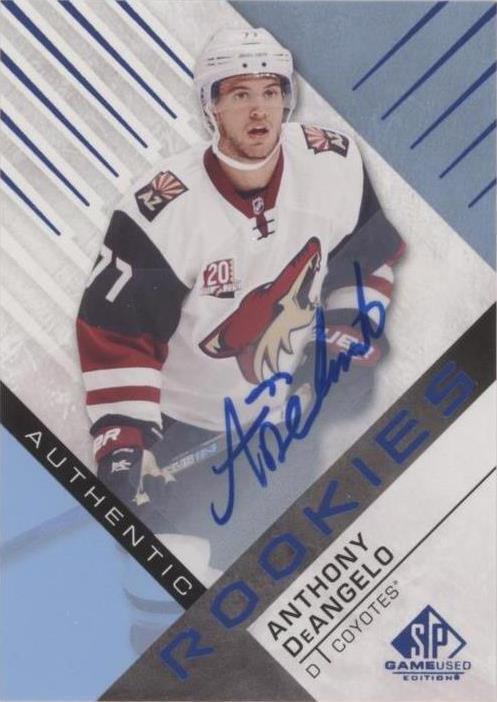 2016-17 SP Game Used - Authentic Rookies Anthony DeAngelo #189 Blue ...