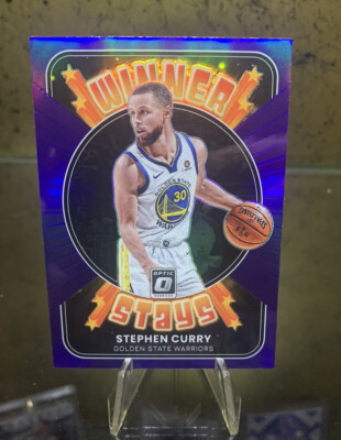 2021-2022 Steph Curry Donruss Optic Winner Stays Purple Prizm #4 | eBay