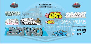 Railroad Graffiti HO Scale Decal Set | eBay