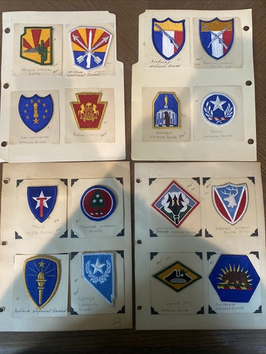 WW2 Military Patches Lot Of 32 National Guard | eBay