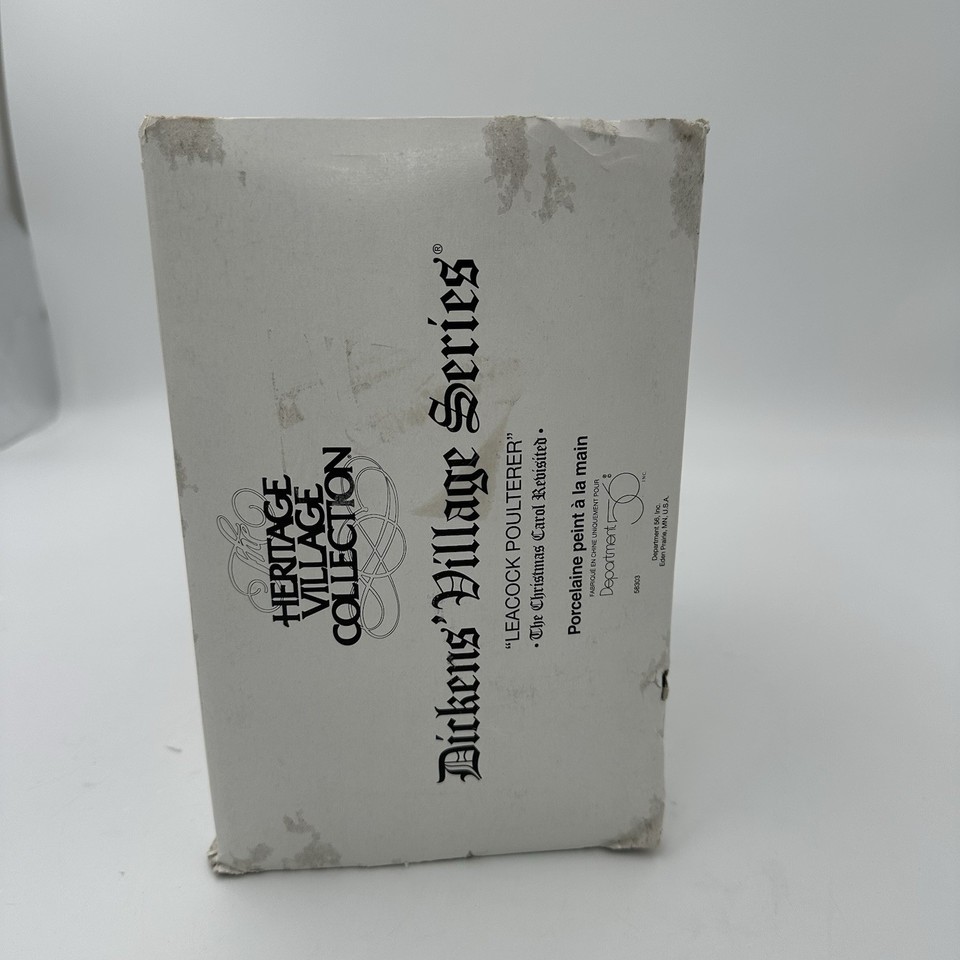 Department 56 Dickens' Village Series Leacock Poulterer with Box! READ ...