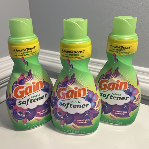 Ultra Gain Fabric Softener Moonlight Breeze 48 Loads 35 Fl Oz. Aroma ...
