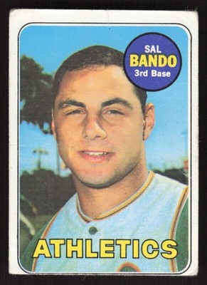 1969 TOPPS SAL BANDO 371 POOR BASEBALL OAKLAND ATHLETICS | eBay